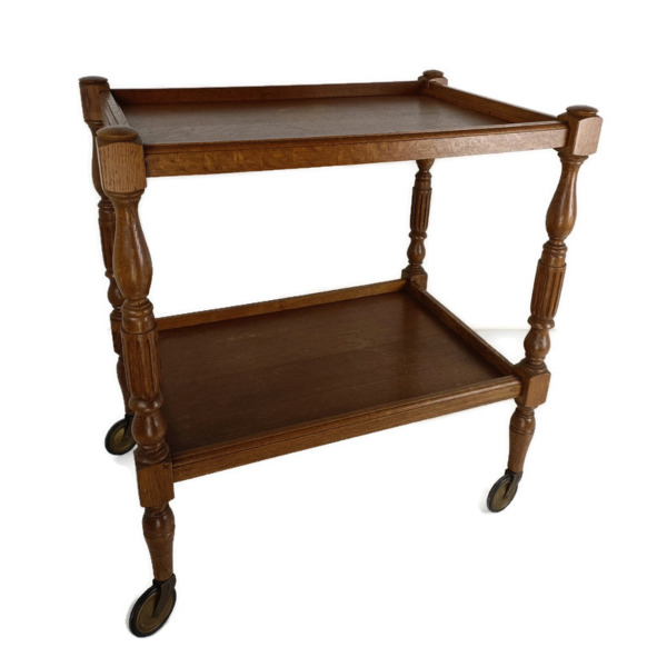 Bar Cocktail Tea Garden Cart Trolley Mid Century Modern Kitchen Island ...